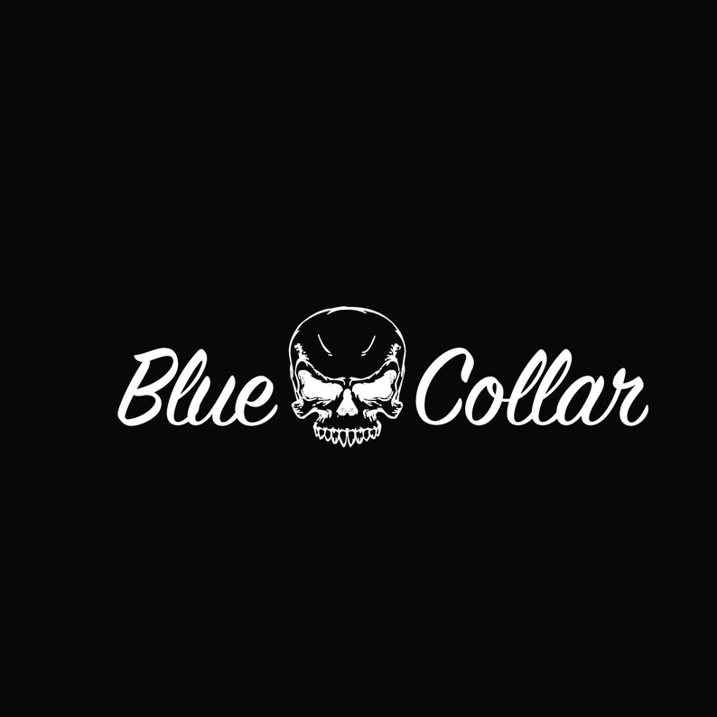 Blue Collar Decal Hard Work Decal Construction Decal Truck - Etsy