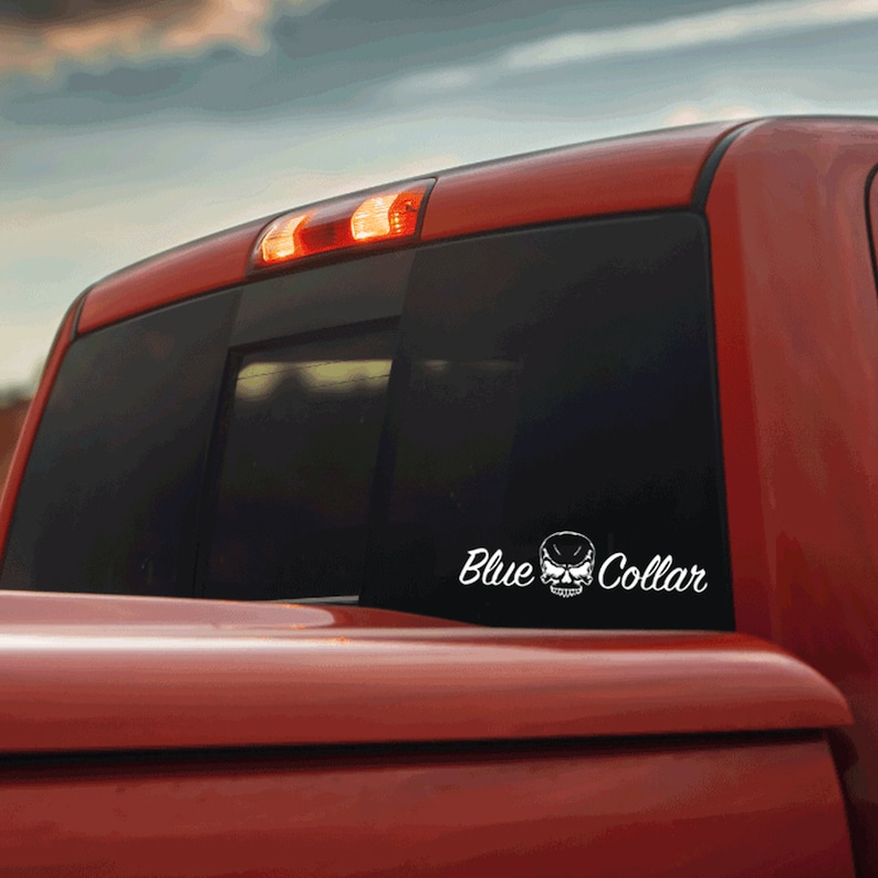 Blue Collar Decal Hard Work Decal Construction Decal Truck - Etsy