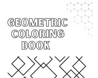 Geometric Coloring Book - Etsy