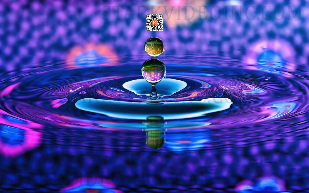 Beautiful Original Waterdrop Art Psychedelic in Glossy Print or Metal ...