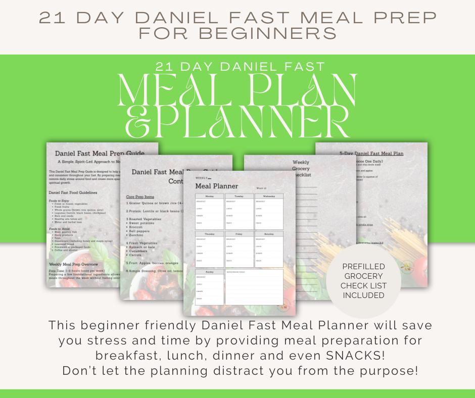 21-day Daniel Fast Meal Plan | Plant-based Recipes (digital Download ...