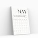 2023 Minimalist Quotes Calendar, Printable Vertical Pages Monthly in ...