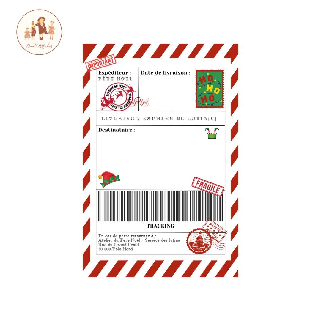 Etiquette d'expédition colis Lutin (s) Farceur (s ) - Etsy France