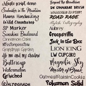 Cursive Custom Text Vinyl Decal Sticker Script Personalized Lettering ...