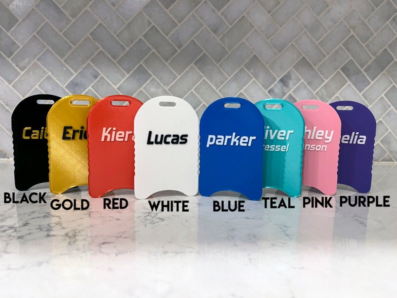 Swimming Personalized Kickboard Custom Bag Tag Swimmer Swim - Etsy