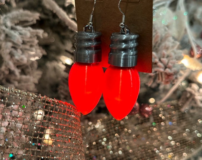Quirky Christmas Lights Earrings Ugly Sweater Accessory - Etsy