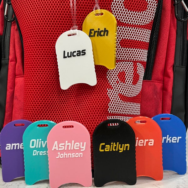 Bag Tags Swimming Personalized - Etsy