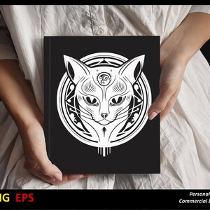 Gothic Black Cat Svg, Silhouette Cameo, Cricut, Cut File, Cat Graphic ...