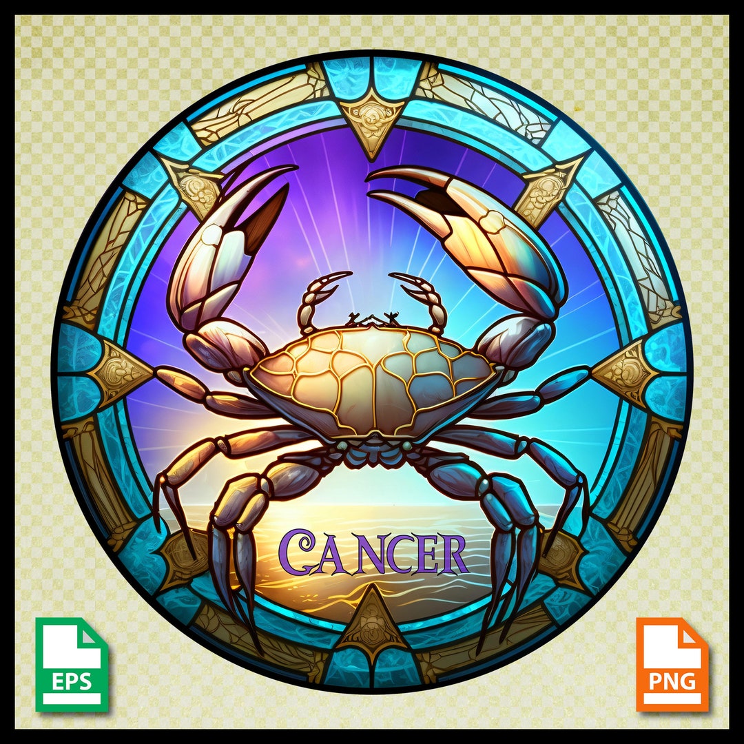Cancer Zodiac Printable Graphic, Zodiac Png, Horoscope Design ...