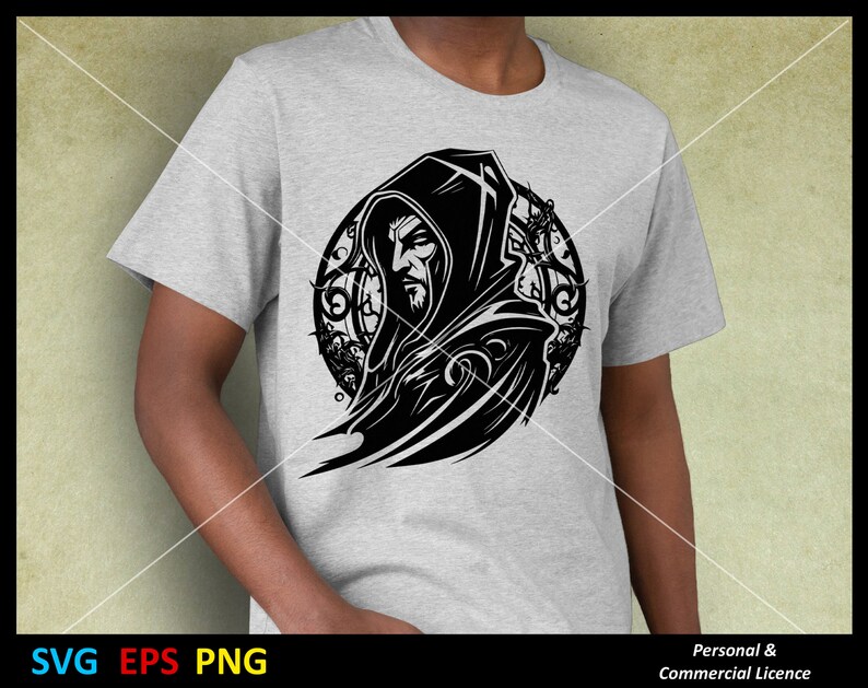 Gothic Occultist Svg Eps Silhouette Cameo4 Cricut Cut - Etsy