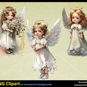 Angels Clipart Png, Heavenly Realm , Watercolour, Christian Design ...