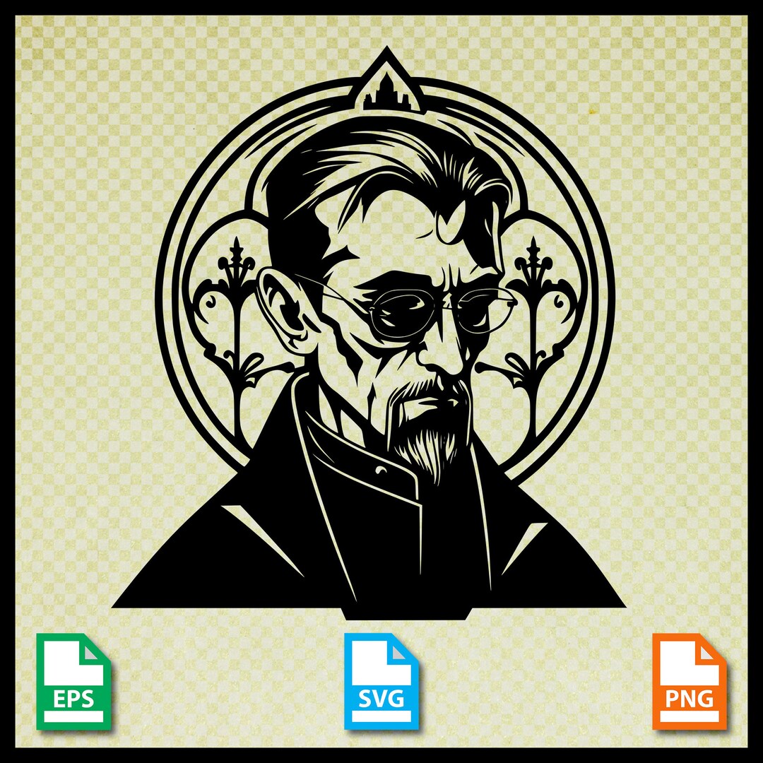Gothic Exorcist Svg, Download Eps, Silhouette Cameo4, Cricut, Cut File ...