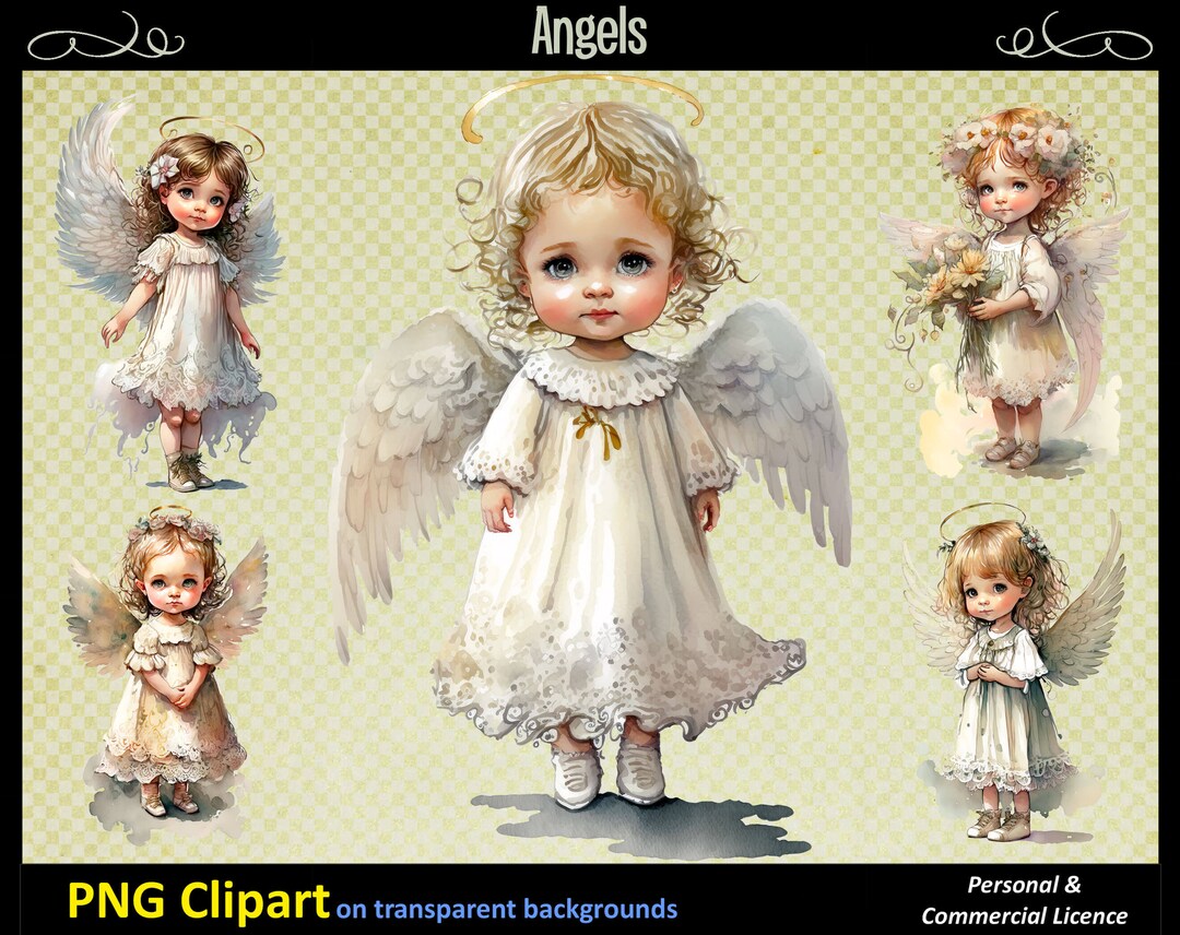 Angels Clipart Png, Heavenly Realm , Watercolour, Christian Design ...