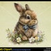 Bunny Clipart Png, Six Images, Easter Themed Rabbits, Spring Season ...