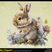 Bunny Clipart Png, Six Images, Easter Themed Rabbits, Spring Season ...
