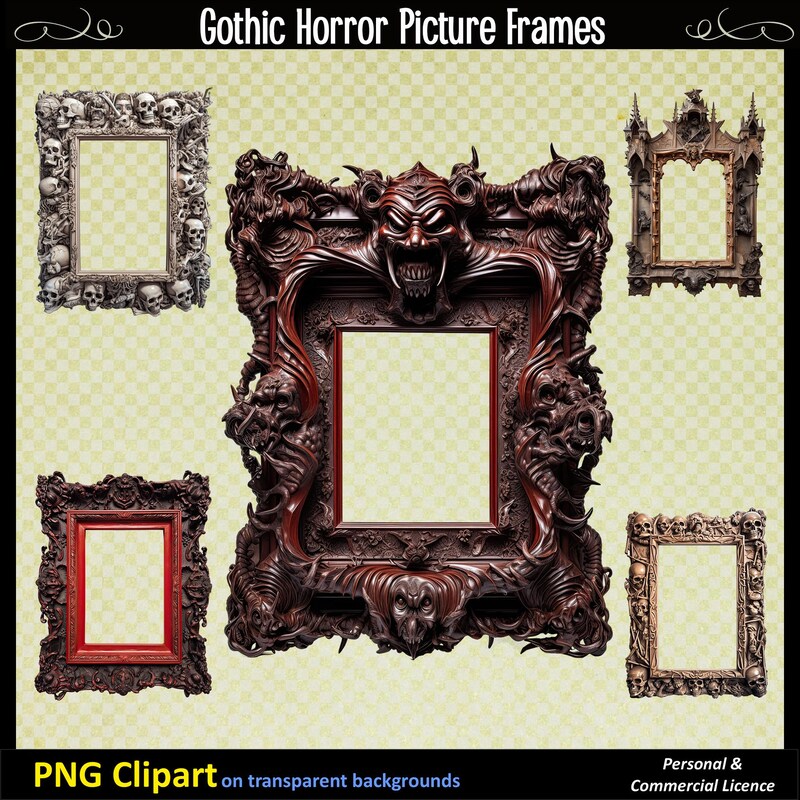 Gothic Picture Frame - Etsy