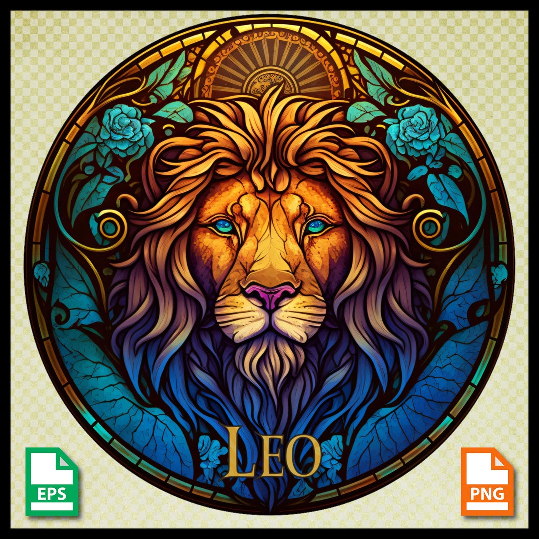 Leo Zodiac Printable Graphic, Zodiac Png, Horoscope Eps, Astrological ...