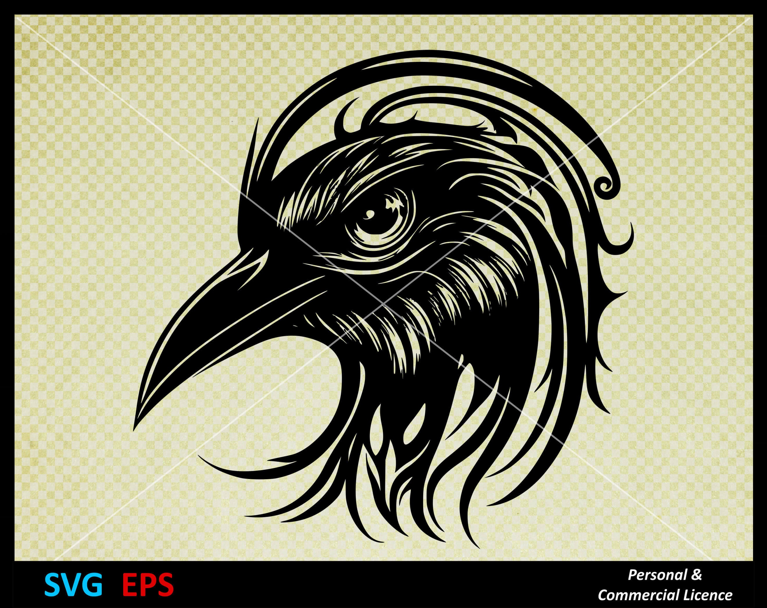 Raven Logo Svg Raven Svg Silhouette Cameo Cricut Cut - Etsy Hong Kong