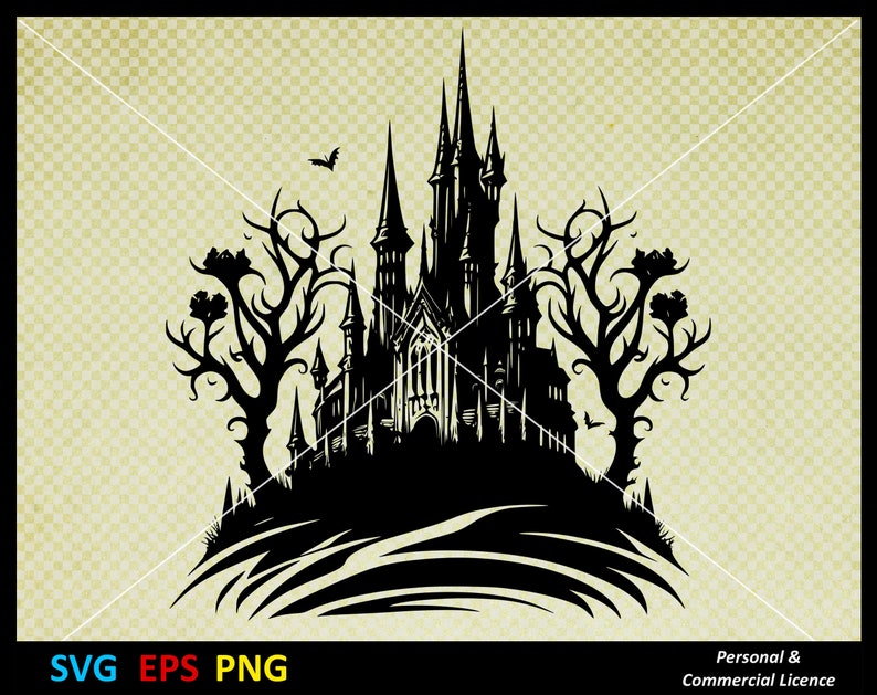 Gothic Castle Svg Gothic Eps Silhouette Cameo4 Cricut Cut - Etsy