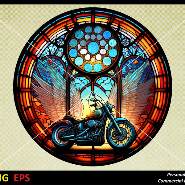 Stained Glass Bike - Etsy