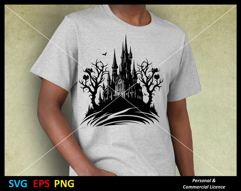 Gothic Castle Svg Gothic Eps Silhouette Cameo4 Cricut Cut - Etsy