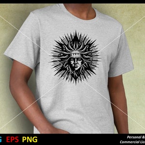 Gothic Sun Svg, Download Eps, Silhouette Cameo4, Cricut, Cut File ...