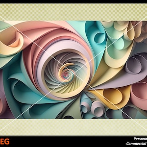 Pastel Coloured Papercraft Backgrounds Jpegs, 16:9 Ratio, Digital Paper ...