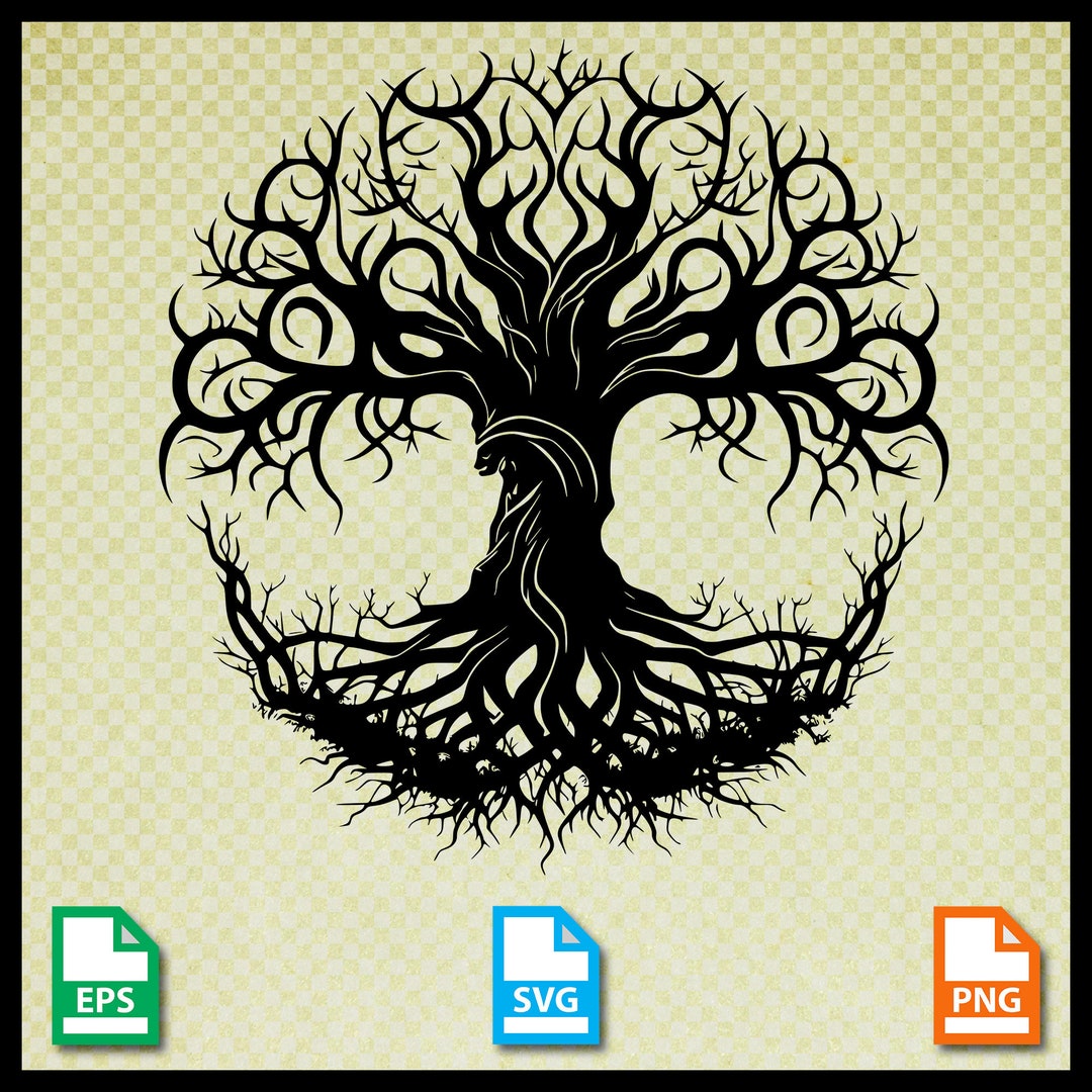 Gothic Tree of Life Svg, Download Eps, Silhouette Cameo4, Cricut, Cut ...