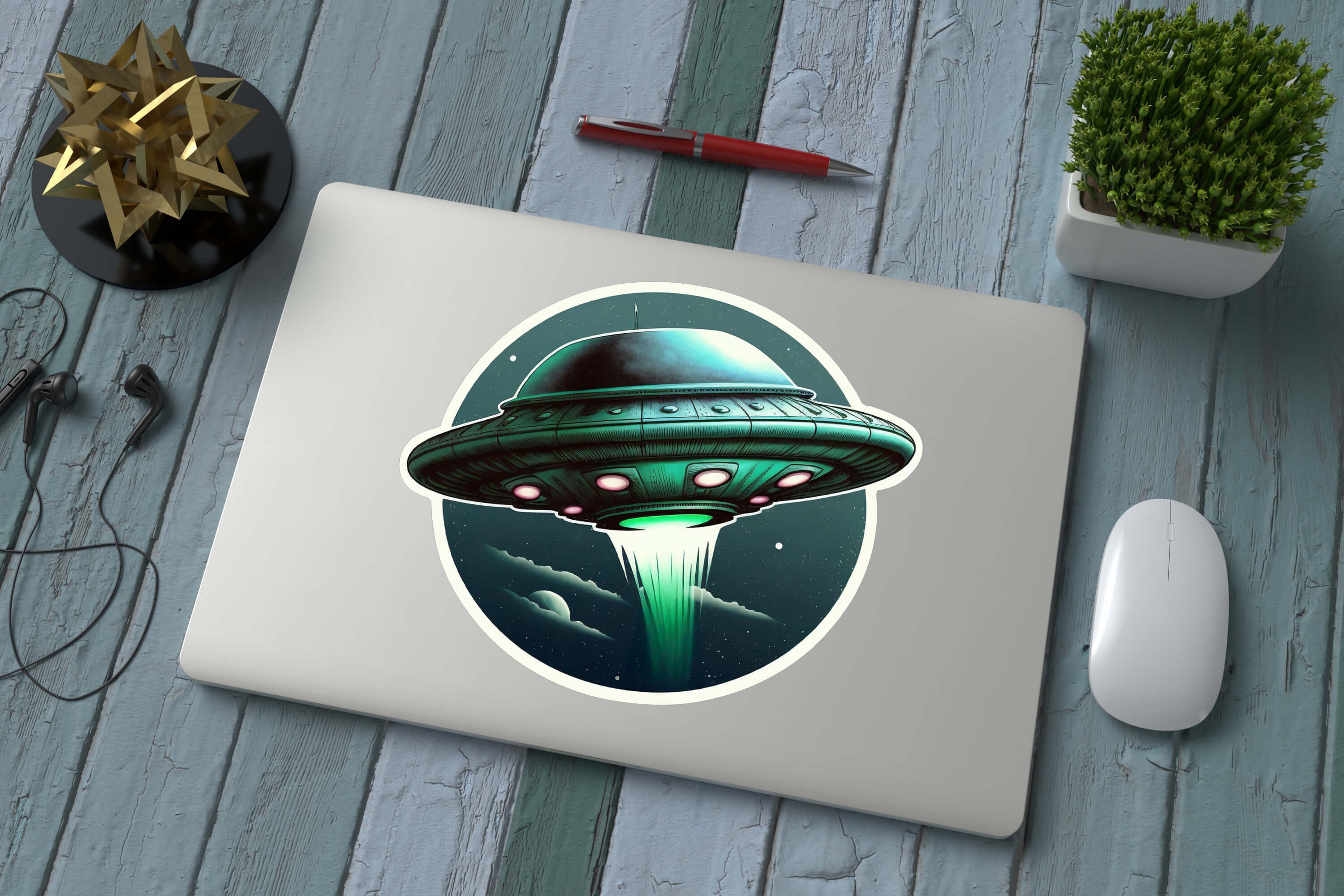 Vintage UFO Printable Graphic Png Extraterrestrial Design - Etsy