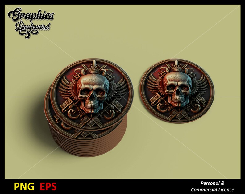 Skull Printable Digital Download Commercial Use Eps File - Etsy