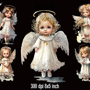 Angels Clipart Png, Heavenly Realm , Watercolour, Christian Design ...