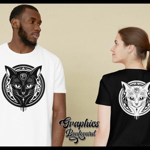 Gothic Black Cat Svg, Silhouette Cameo, Cricut, Cut File, Cat Graphic ...