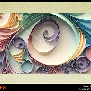 Pastel Coloured Papercraft Backgrounds Jpegs, 16:9 Ratio, Digital Paper ...