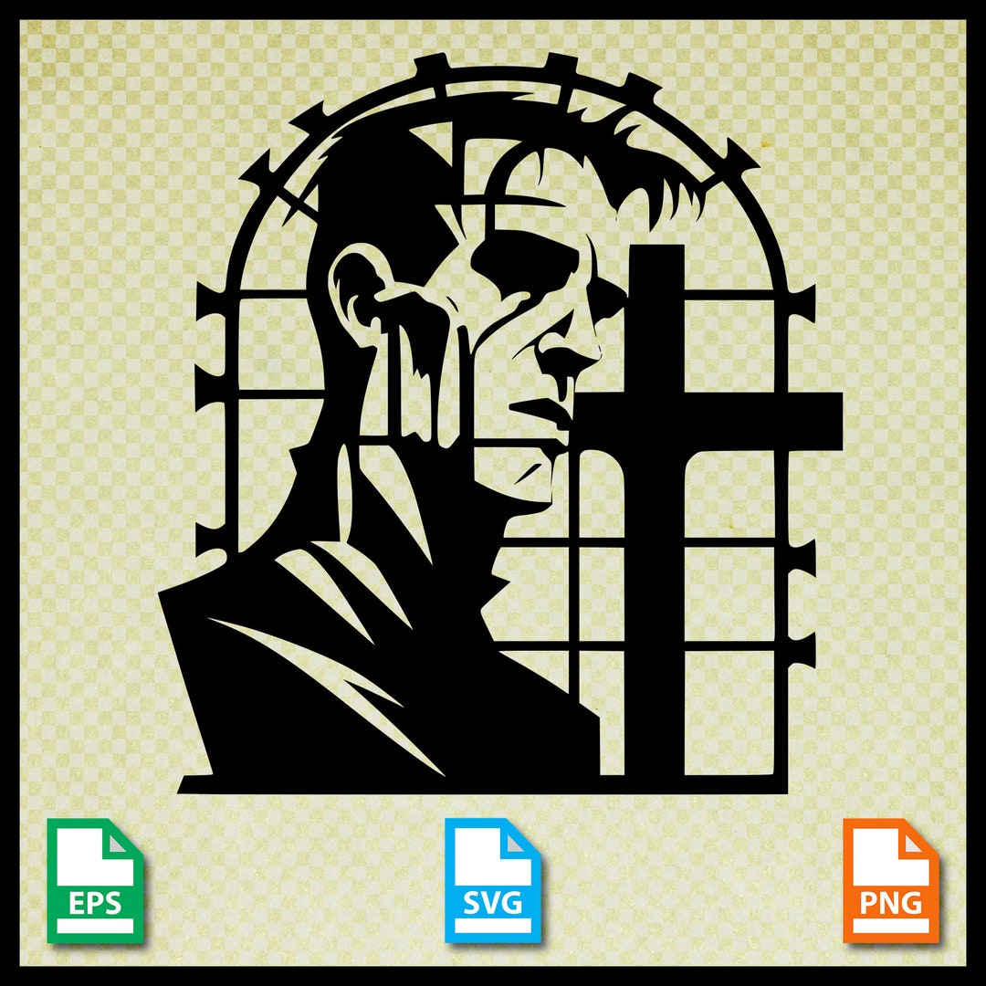 Gothic Frankenstein 2 Svg, Download Eps, Silhouette Cameo4, Cricut, Cut ...