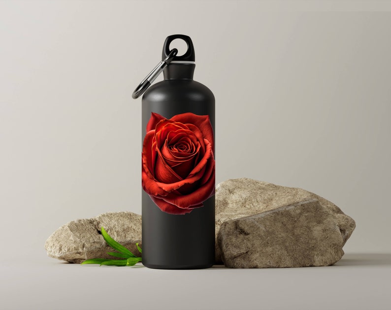 Red Rose Printable Graphic Clipart Silhouette Cameo 4 - Etsy