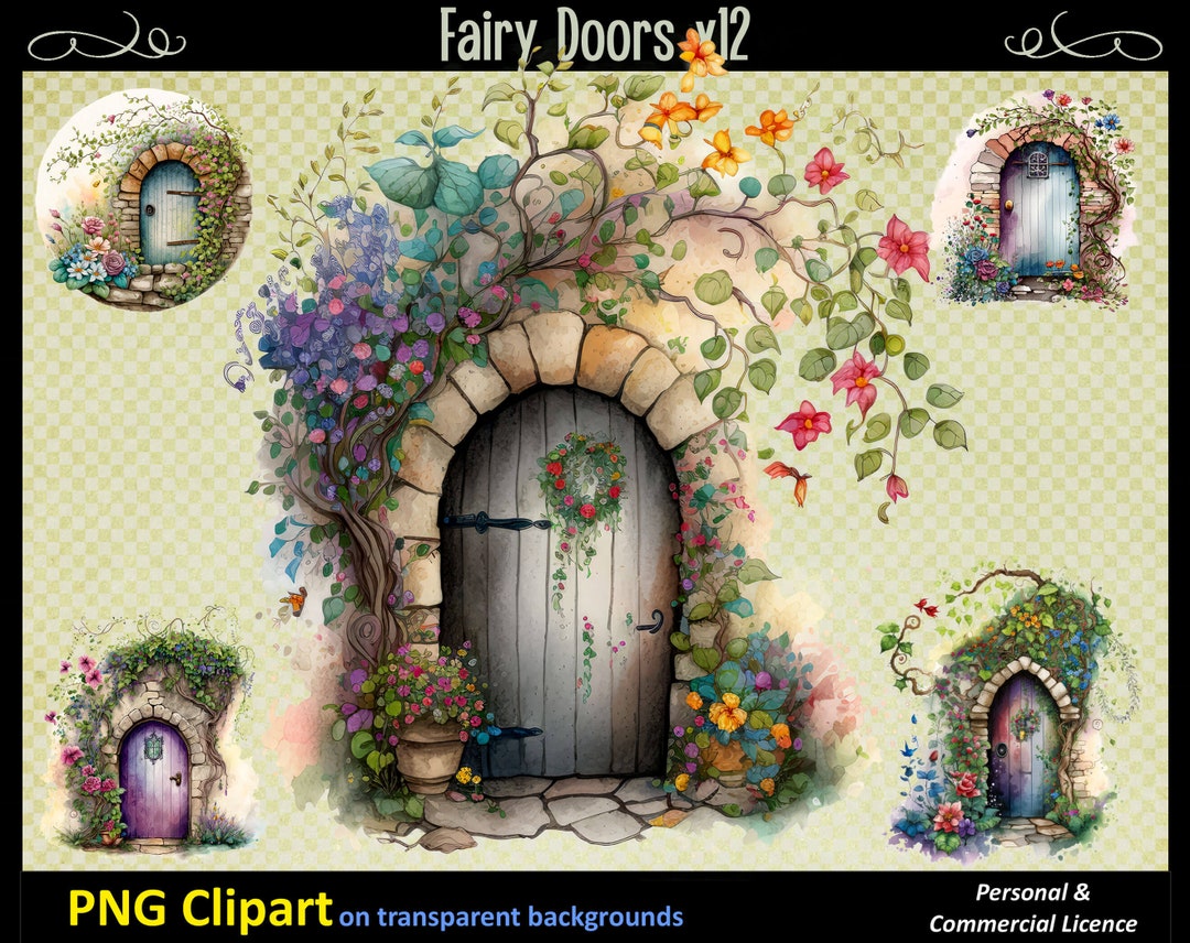 Fairy Door Clipart Png, X12 Images, Fairies Watercolour, Magic Woodland ...