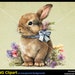 Bunny Clipart Png, Six Images, Easter Themed Rabbits, Spring Season ...