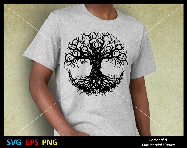 Gothic Tree of Life Svg Download Eps Silhouette Cameo4 - Etsy