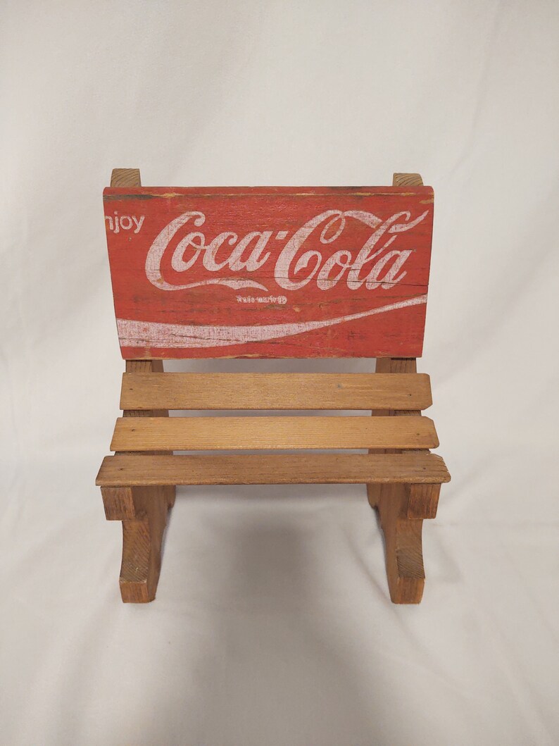 Vintage Coca Cola Small Wood Bench - Etsy