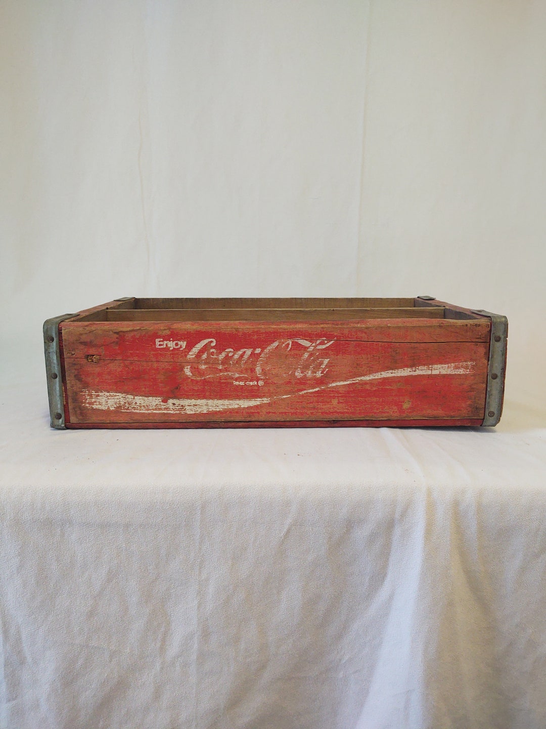 Vintage Red Coca Cola Wooden Crate With Dividers Miller Mfg. Richmond ...