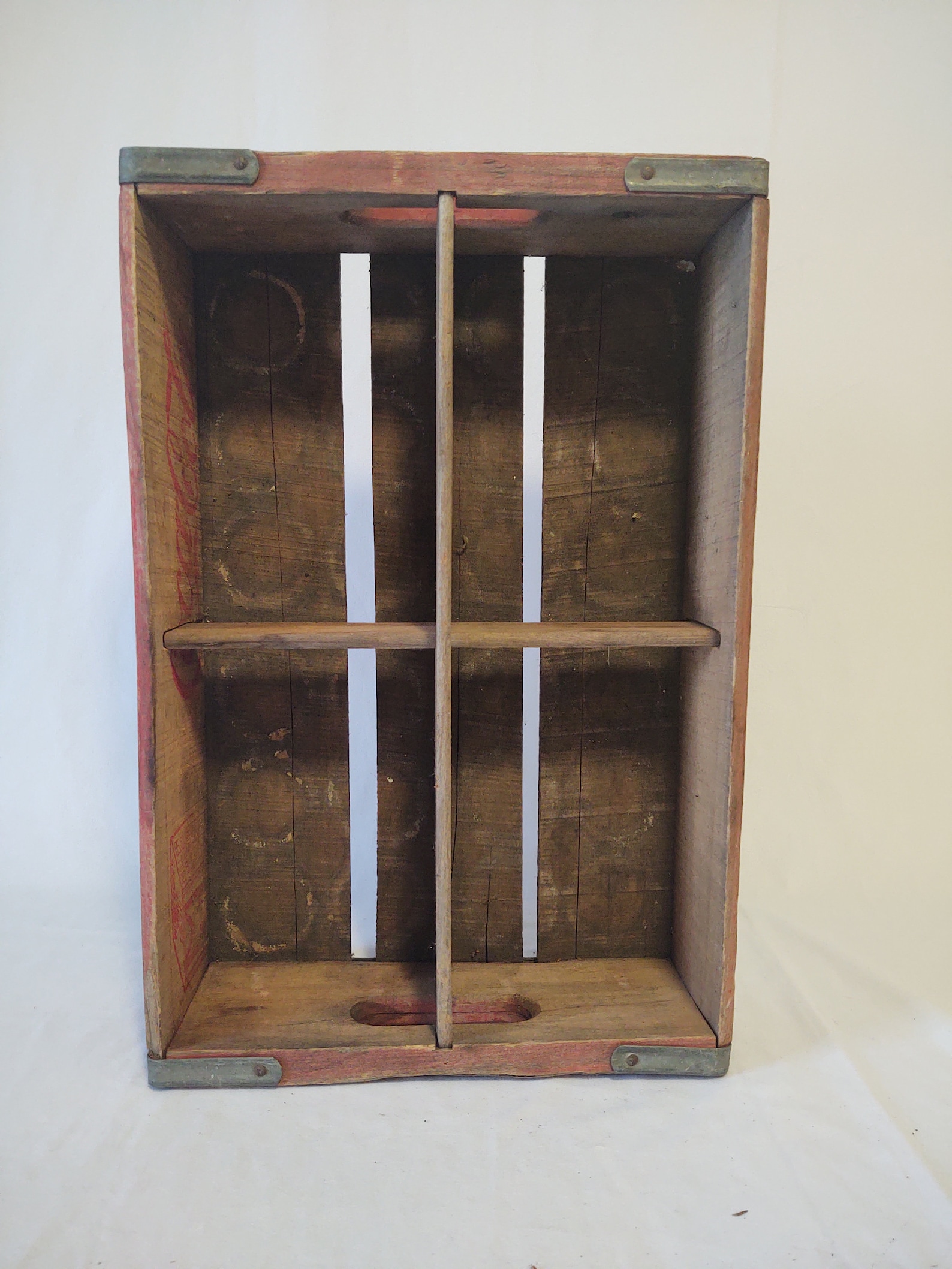 Vintage Red Coca Cola Wooden Crate With Dividers Miller Mfg. Richmond ...