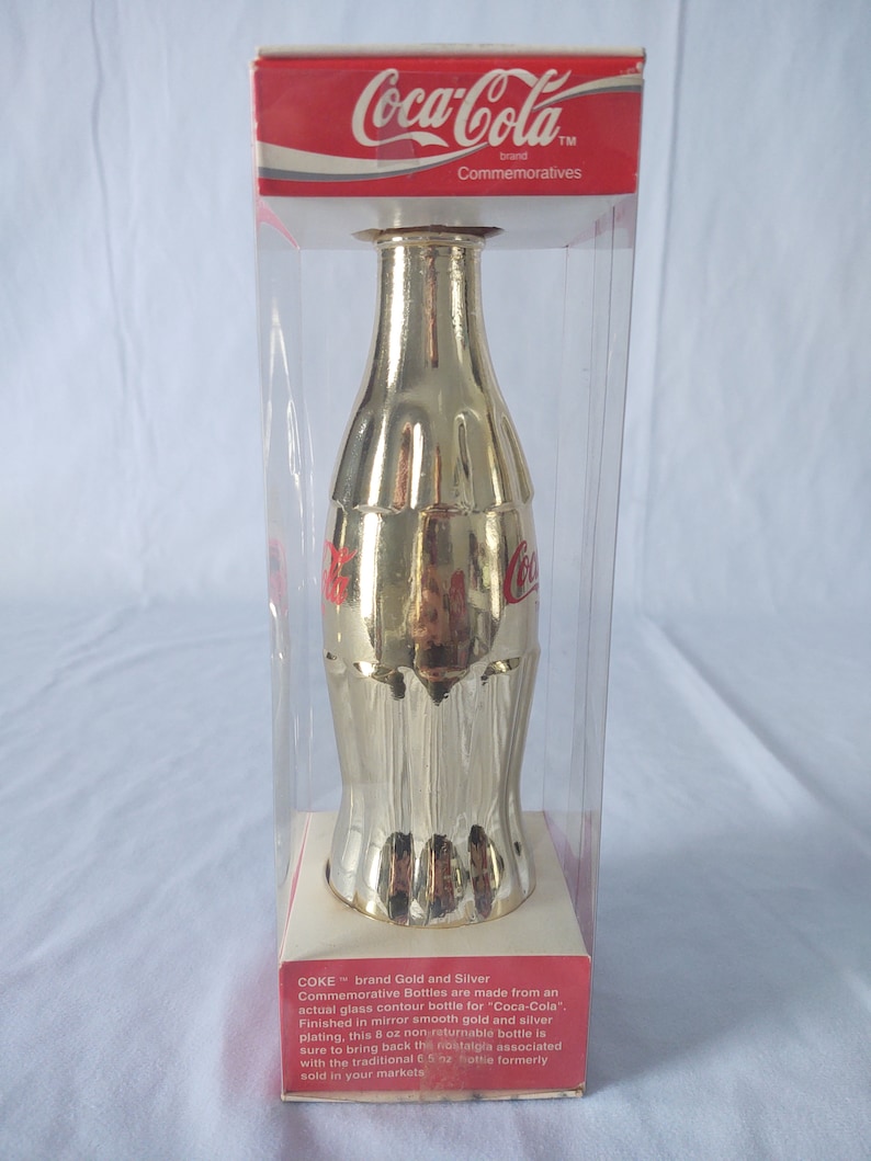 Vintage Commemorative Coca Cola Gold Bottle - Etsy