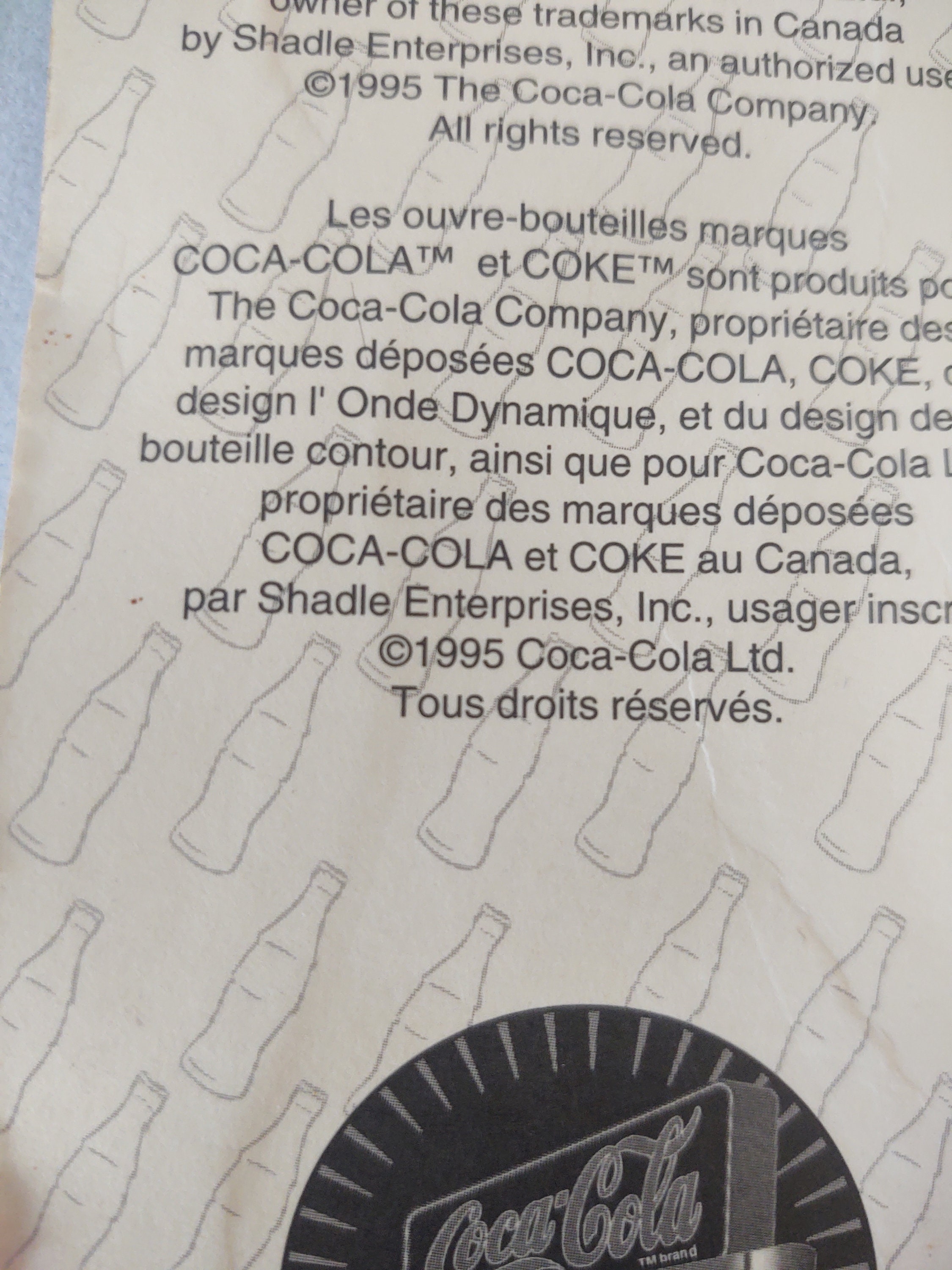 Vintage 1995 Coca Cola Diner Collection Bottle Shaped Opener Zinc ...