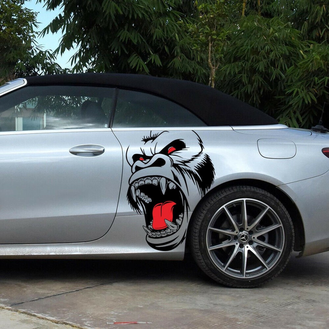 Horror Ape Gorilla Car Decal Kit of 2 Decals Car Graphics - Etsy