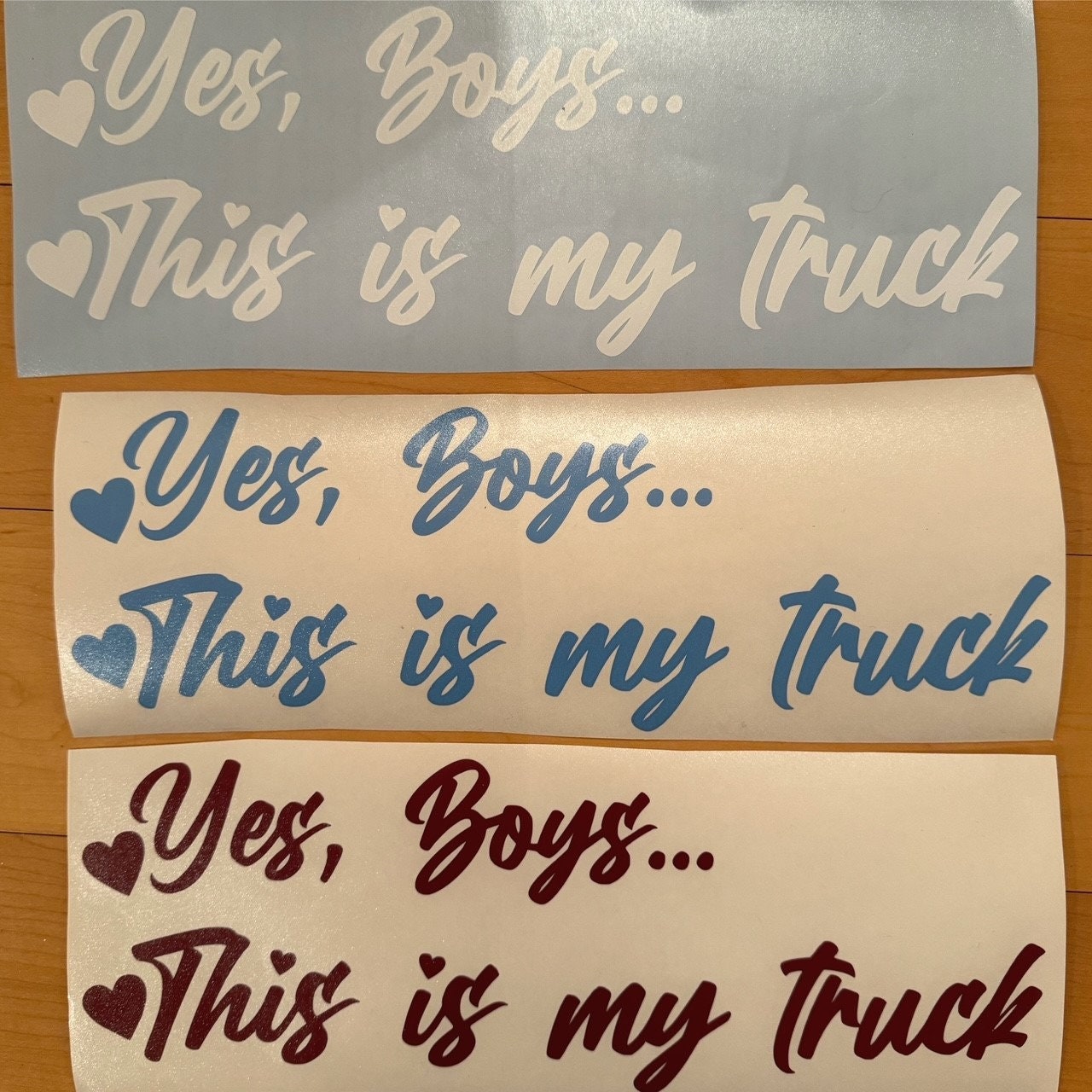 Yes, Boys... This is My Truck Decal, Cute Decal, Weatherproof Vinyl ...