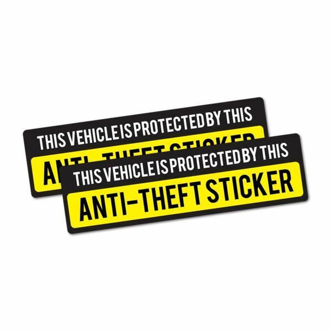 Anti-theft Sticker X2 Funny Meme Sticker / Decal Funny Cute Meme JDM ...