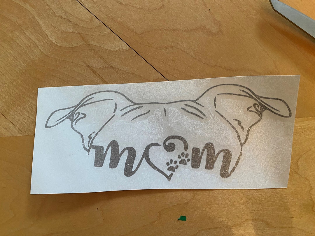 Pitbull Mom Decal, Bully Dog Mom Decal, Weatherproof Vinyl Sticker ...