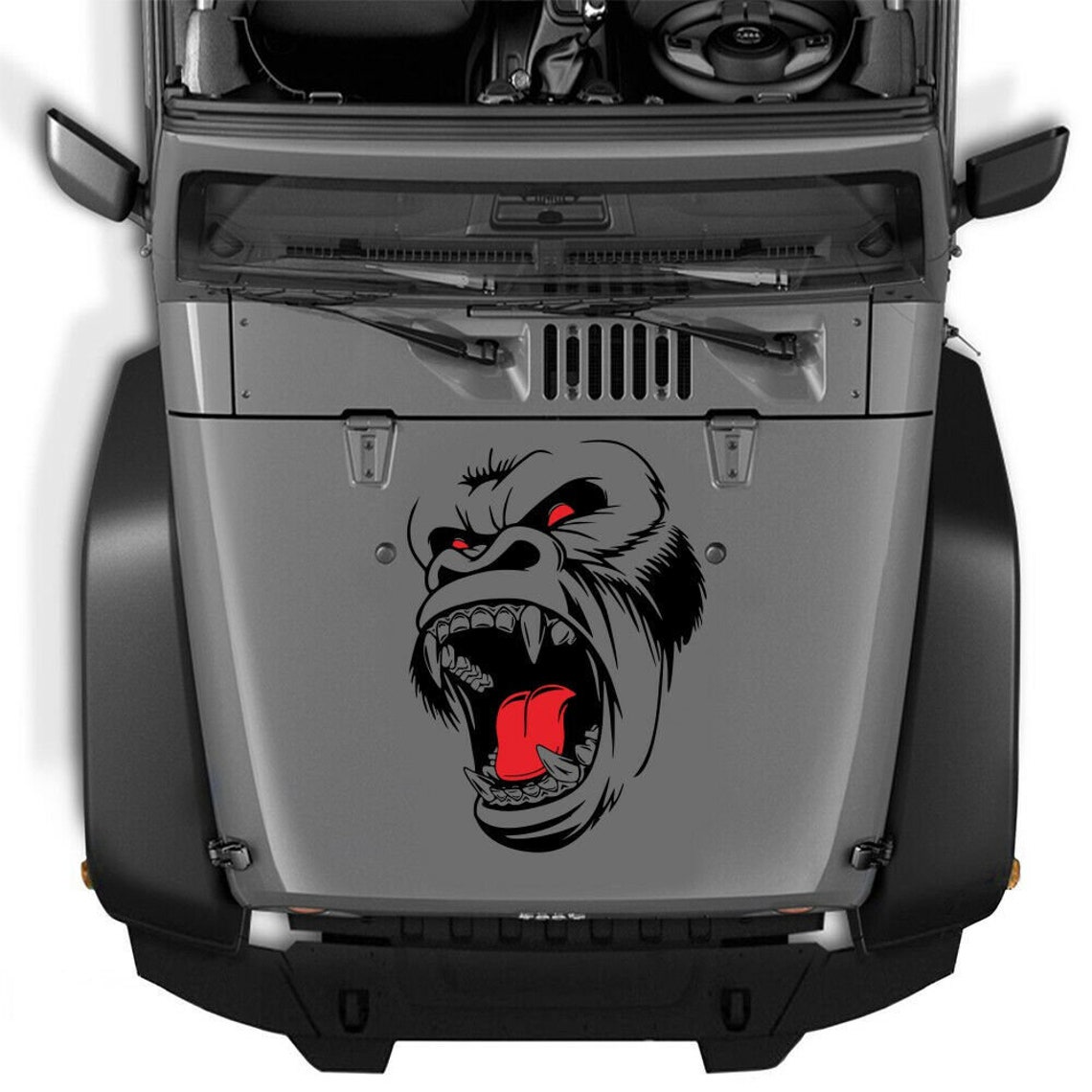 Horror Ape Gorilla Car Decal Kit of 2 Decals Car Graphics - Etsy