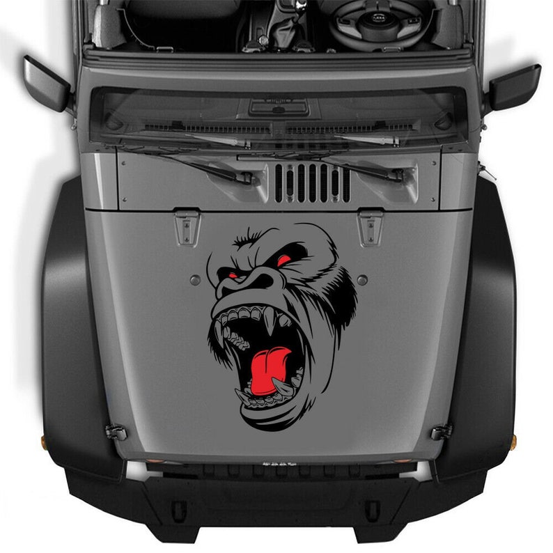 Horror Ape Gorilla Car Decal Kit of 2 Decals Car Graphics - Etsy