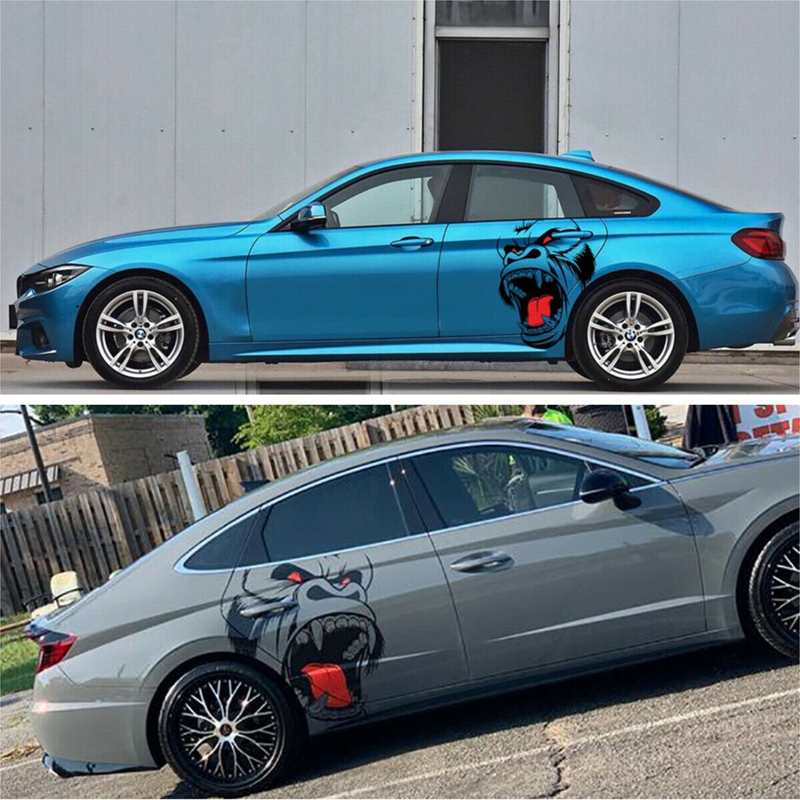 Horror Ape Gorilla Car Decal Kit of 2 Decals Car Graphics - Etsy